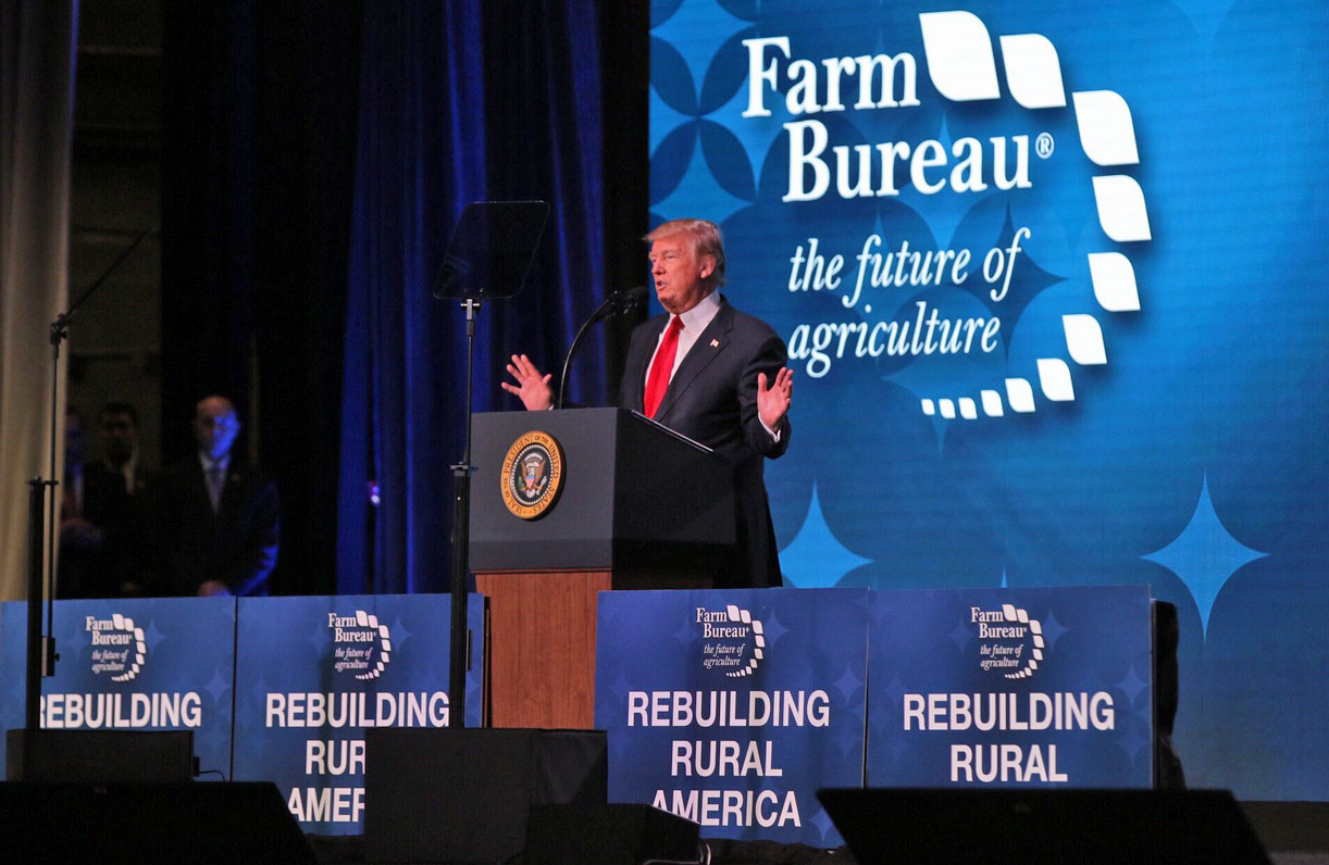 President Trump Addresses Record Farm Bureau Crowd | AgWired