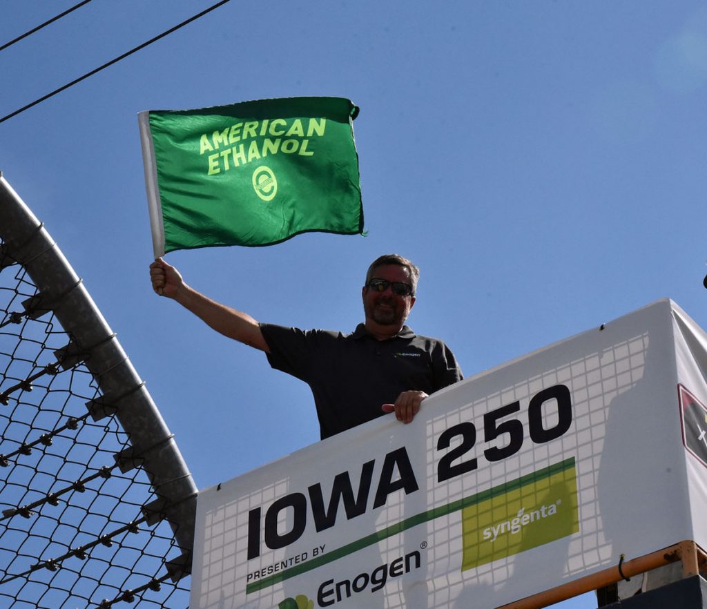 Enogen Waves Flag for Ethanol at NASCAR Race | AgWired