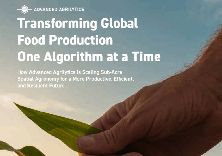 Advanced Agrilytics White Paper Focused on Transforming Global Food ...